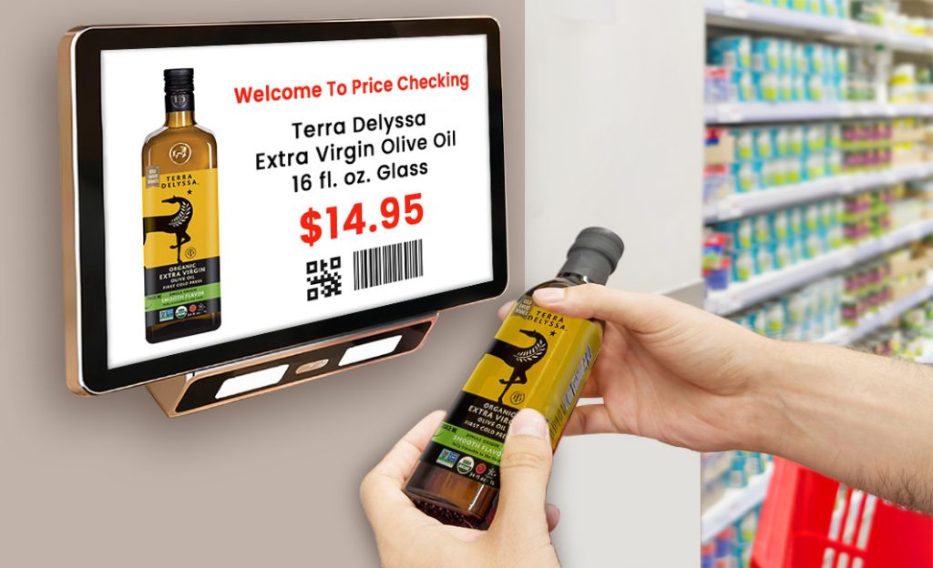 Interactive Price Check Stations with Built-In Digital Signage